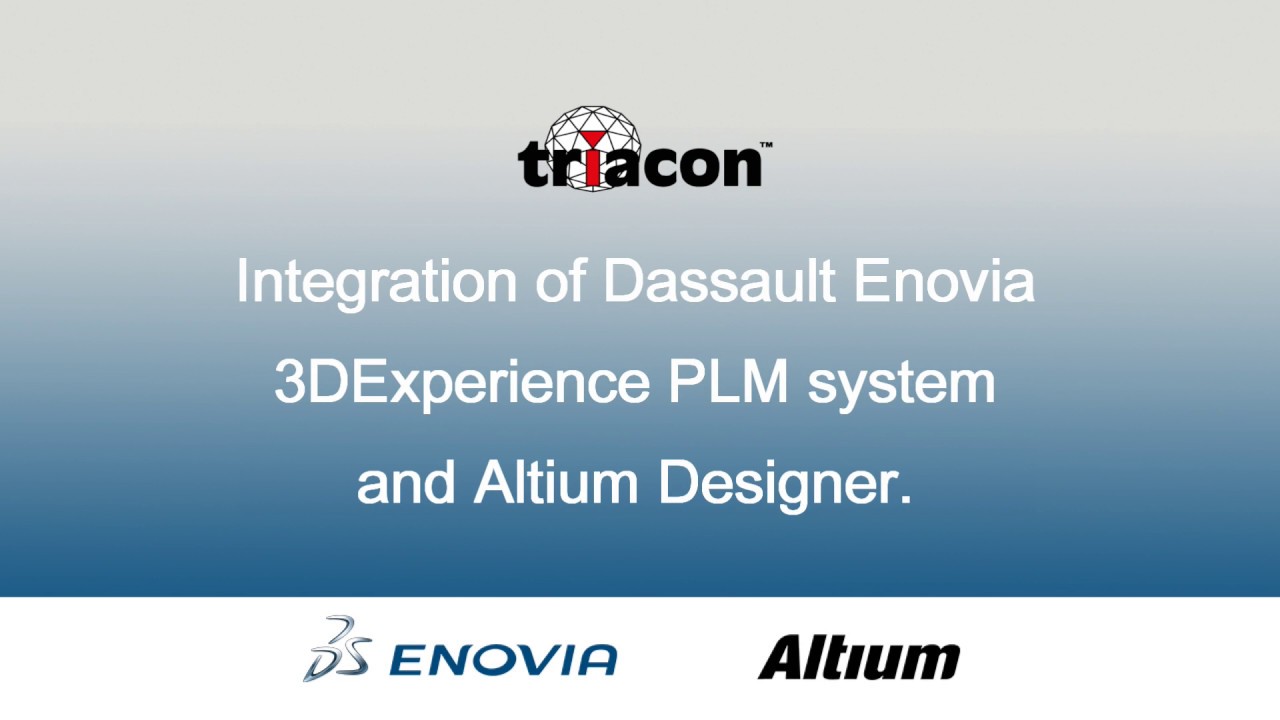 Integration of Enovia PLM and Altium Designer - Extended version. - YouTube