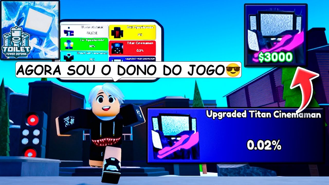 Sou o Novo Dono do Jogo Agora Que Tenho a Melhor Unidade do Toilet ...