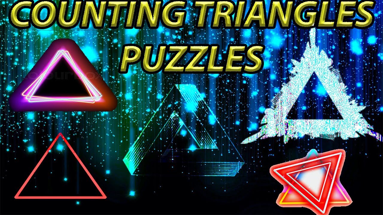 triangles counting puzzle - YouTube