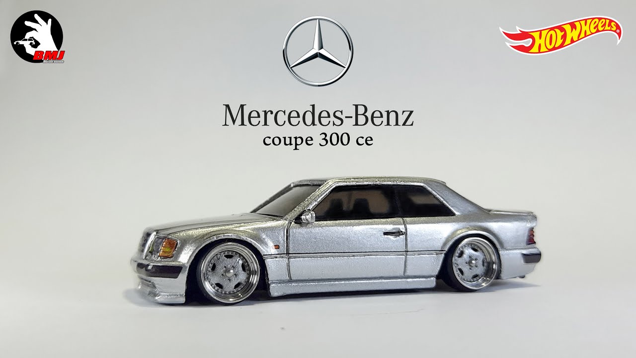 hotwheels custom Mercedes Benz 500e to 300ce coupe - YouTube