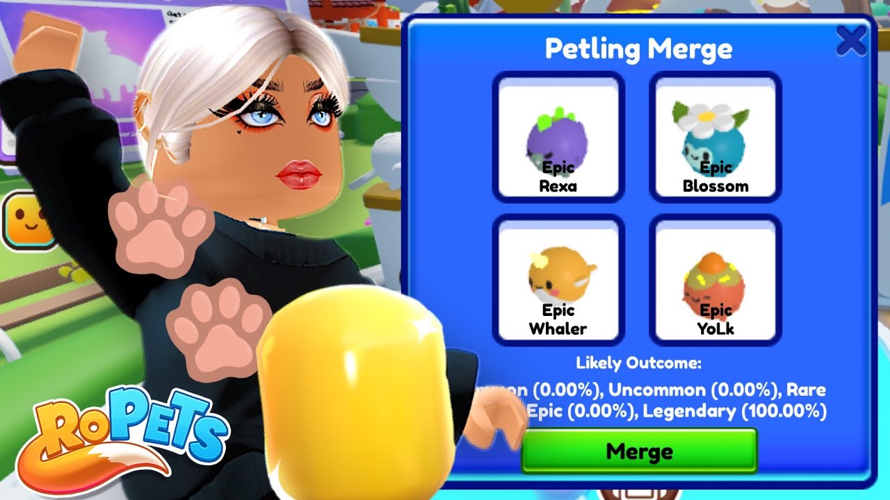 1st LEGENDARY PETLING!! GOLDEN CAPSULE WINNER ANNOUNCED! ROPETS ROBLOX ...