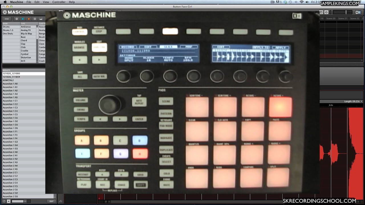 Maschine & Maschine Mikro DVDs: Looking at Sample chop after sync ...