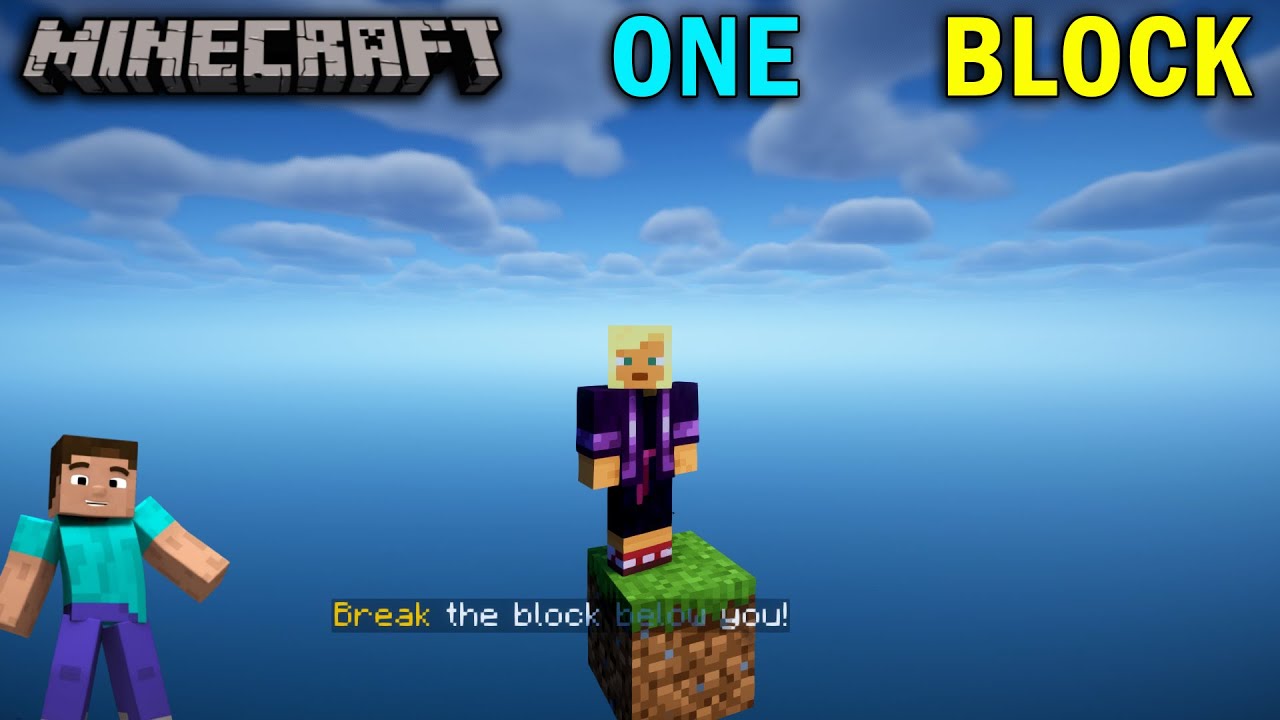 Minecraft One Block Survival Gameplay Part 1 | Minecraft One Block Ep 1 ...