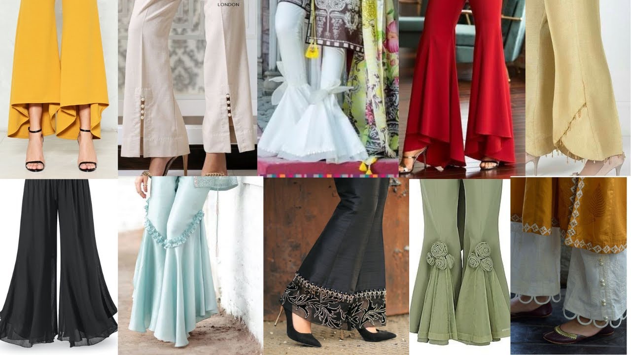 New Stylish Plazo And Bell Bottom Designs//New Designs//Bell Bottom ...