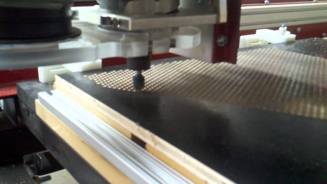 CNC Halftone Test Cut #2 - YouTube