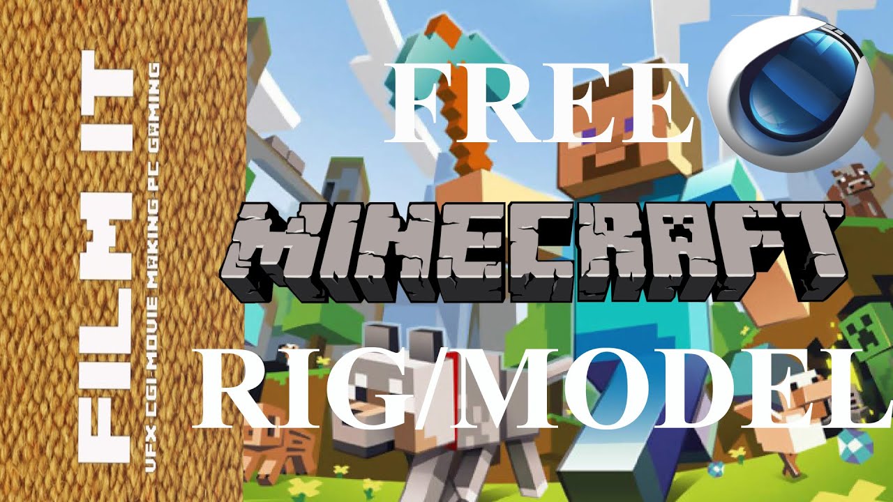 Free Minecraft rig Cinema 4d - YouTube