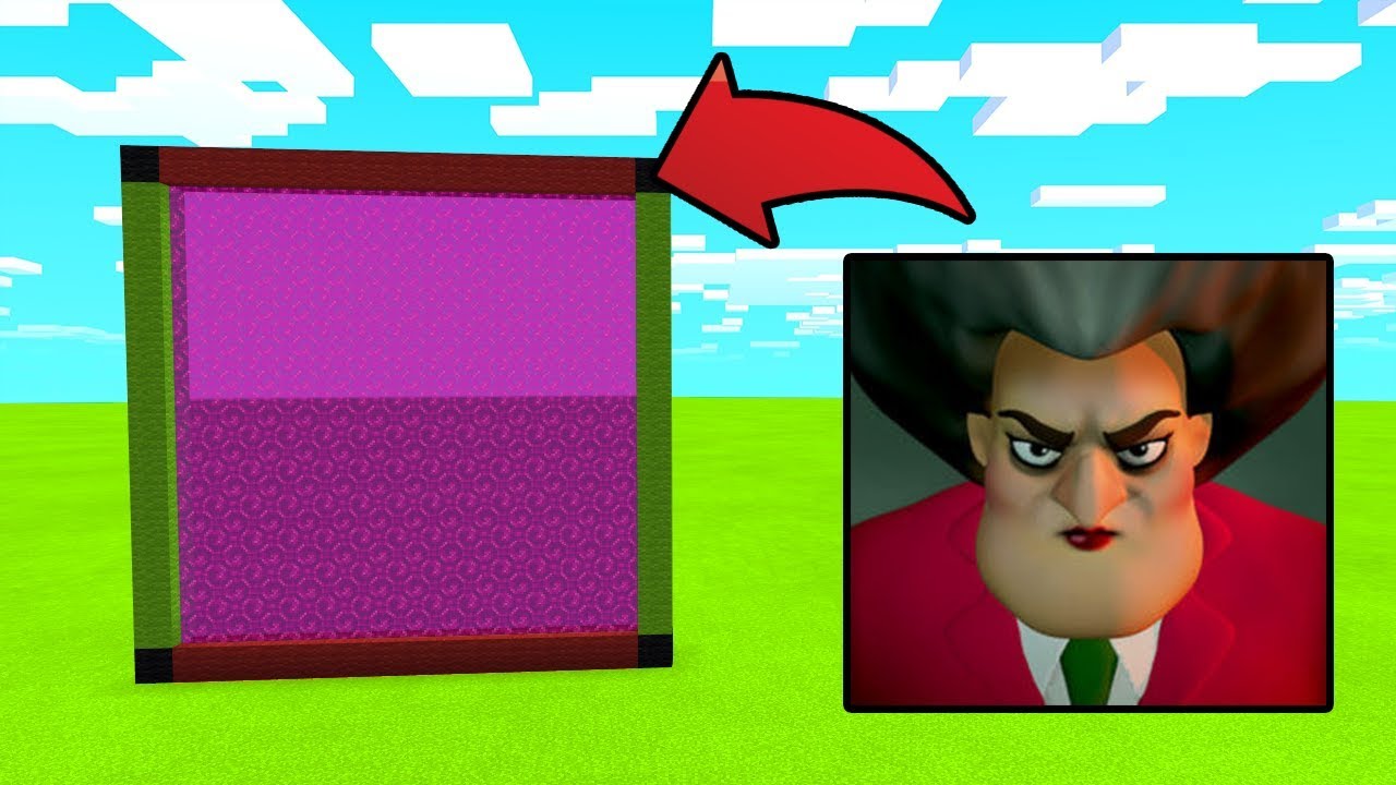 How To Make a Portal to the Scary Teacher 3D Dimension in MCPE ...