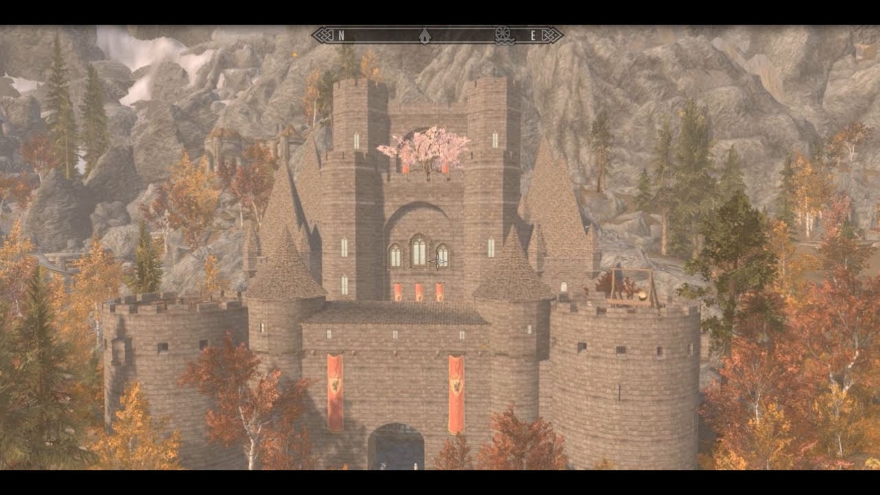 Dragonfall Castle - Skyrim Special Edition House Mod - YouTube