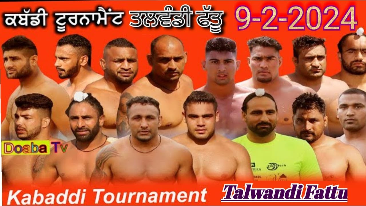 Live Kabaddi All Open Tournament Village Talwandi Fattu Near Banga ...
