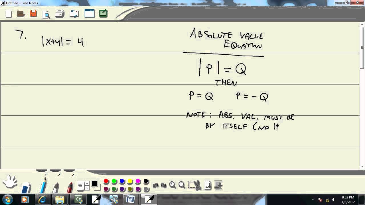 Intermediate Algebra - Sample Final Exam - Problem 07 - YouTube