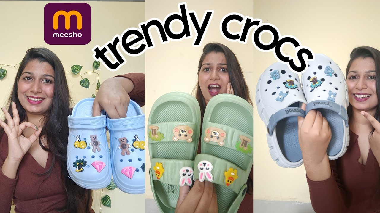 Trendy crocs// Meesho Haul//#meesho #youtube#trendingonyoutube# ...