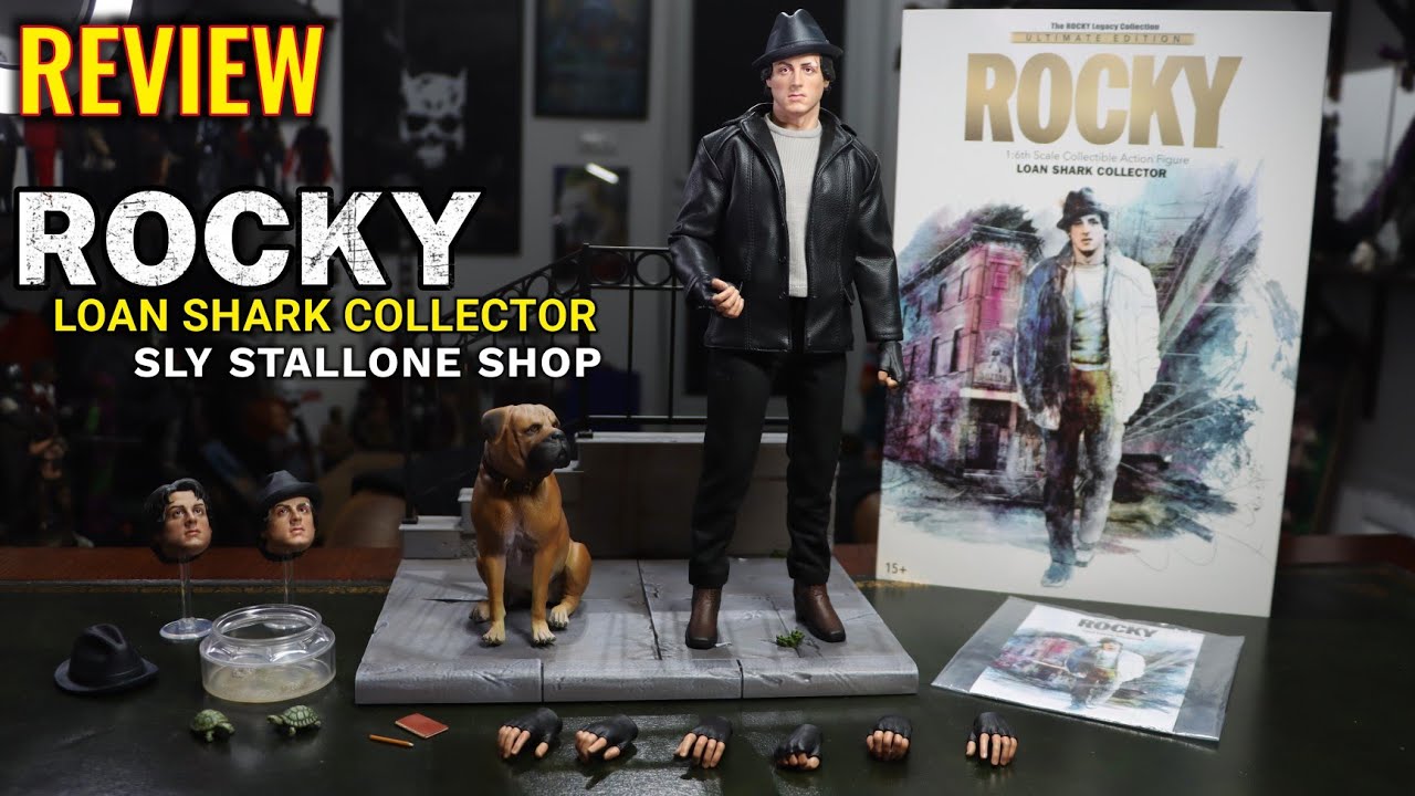 ROCKY 1/6 LOAN SHARK COLLECTOR FIGURE REVIEW. SLY STALLONE SHOP. - YouTube
