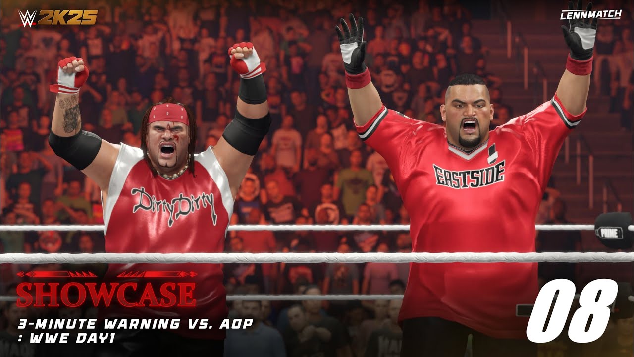 WWE 2K25: Showcase: ราชวงศ์บลัดไลน์ #8 - 3 Minute Warning vs. AOP: WWE ...