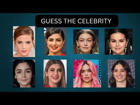 "GUESS" THE CELEBRITY CHALLENGE-PART 2 | CAN YOU NAME THEM ALL.? - YouTube