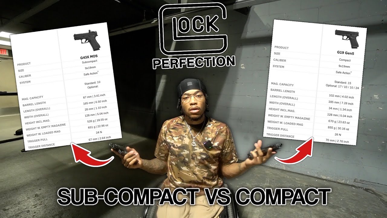 BATTLE OF THE GLOCKS | SUB-COMPACT VS COMPACT - YouTube