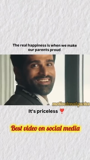 The real happiness 😊 best video on social media #motivationalvideo # ...