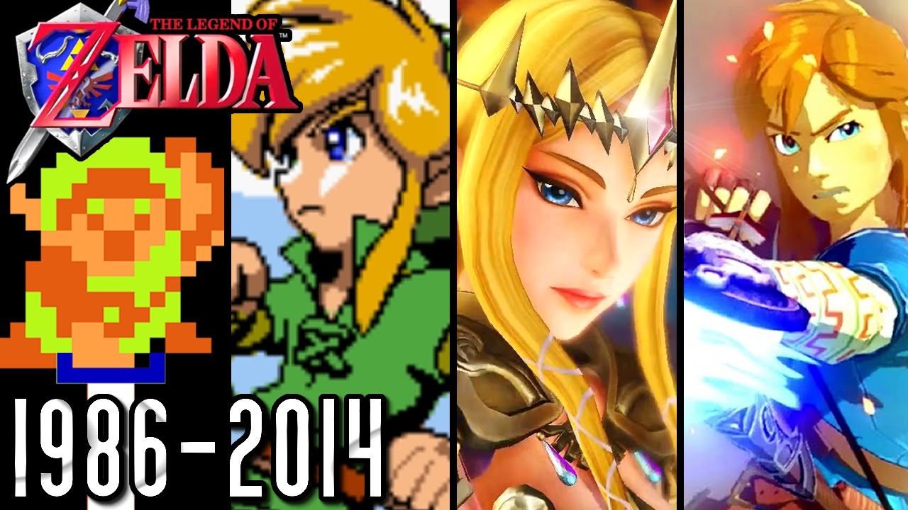 The Legend of Zelda ALL INTROS 1986-2014 (Wii U, GCN, N64, SNES, NES ...