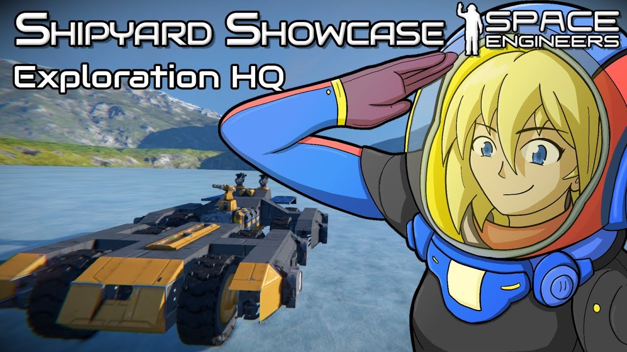 Exploration HQ | A rolling rover base done right | Space Engineers ...