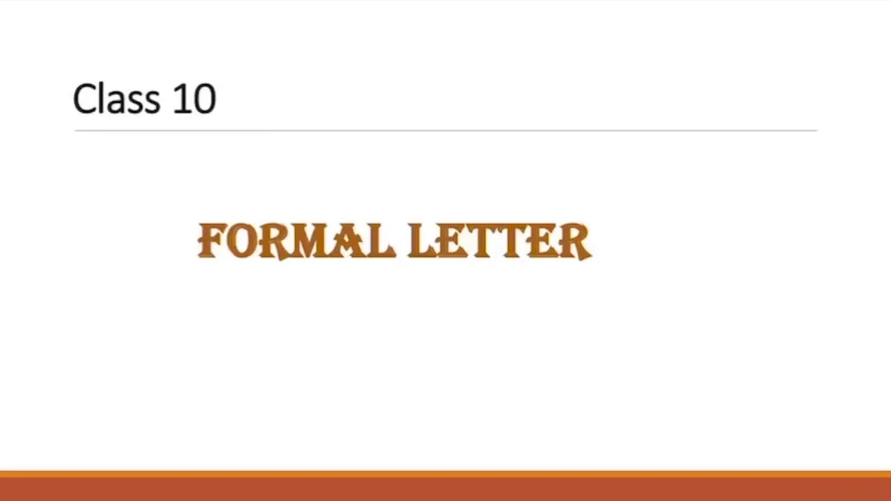 Class 10 Formal Letter | Letter to Editor | Enquiry Letter - YouTube
