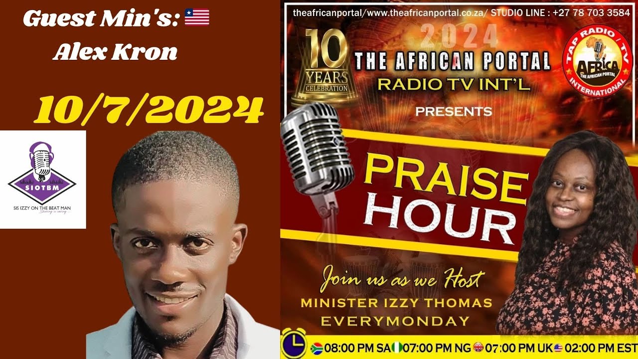 Praise Time with Alex Kron 🇱🇷/SIOTBM 🇺🇸/The African Portal TV 🇿🇦 - YouTube
