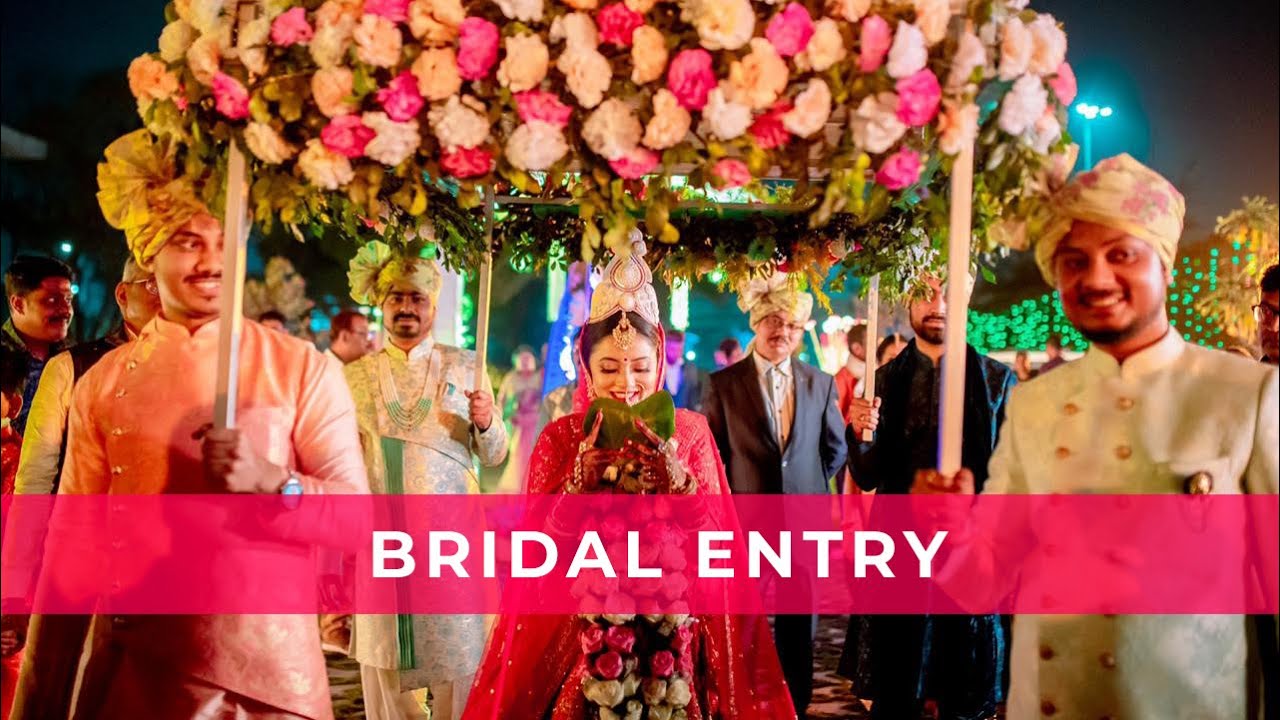 My Bridal Entry ️ ️ ️ || Bengali Bride’s Not So Traditional Bridal ...