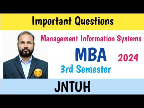 MIS | Important Questions 2024 | MBA 3rd Semester | JNTUH - YouTube