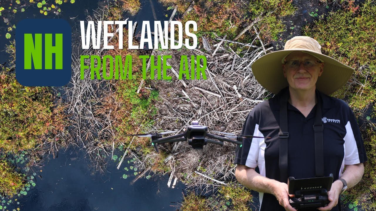 New Hampshire Wetlands in Autumn from the Air (Drone) - YouTube