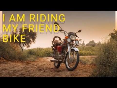 I am riding my friend bike #trending #viralvideo , Konsi bike hogi ...