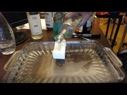 Alcohol propulsion boat and alcohol tears