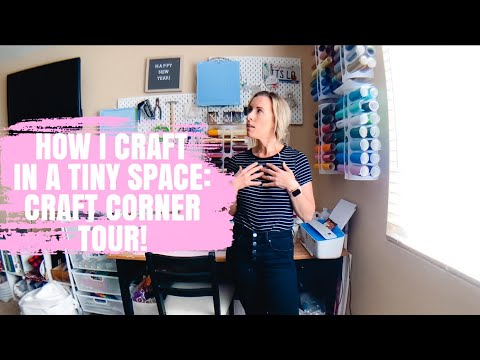 HOW TO MAKE THE MOST OF YOUR SMALL CRAFT SPACE | CRAFT CORNER TOUR ...