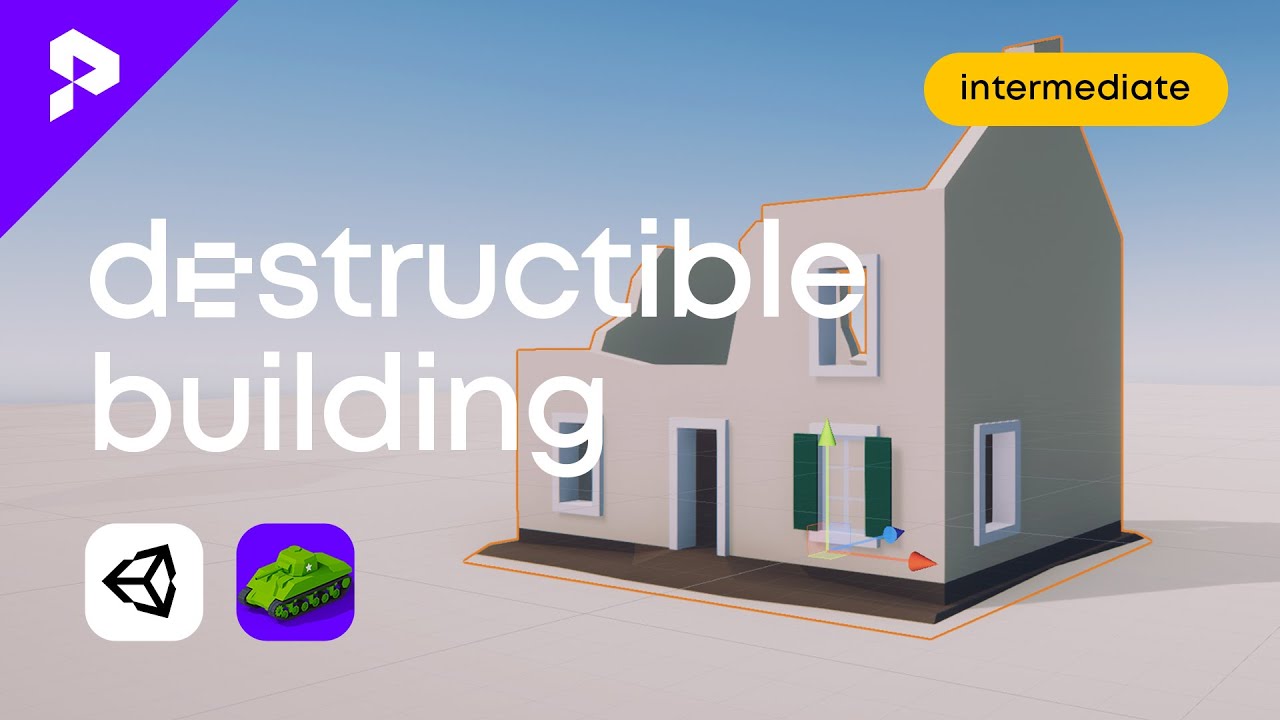 Low Poly War Pack: Making Destructible Building Tutorial - YouTube