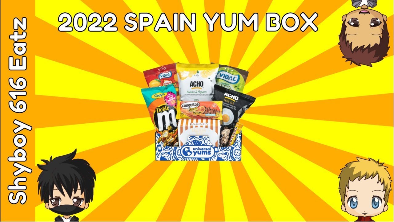 Shyboy 616 Eatz Universal Yums Spain Super Yum Box October 2022 - YouTube