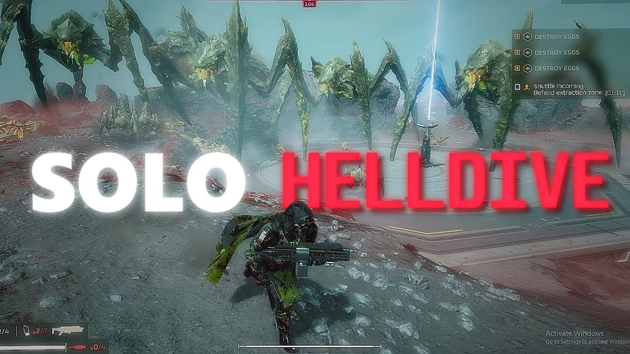 SOLO HELLDIVE ON BILE TITAN HOMEWORLD | HELLDIVERS 2 - YouTube