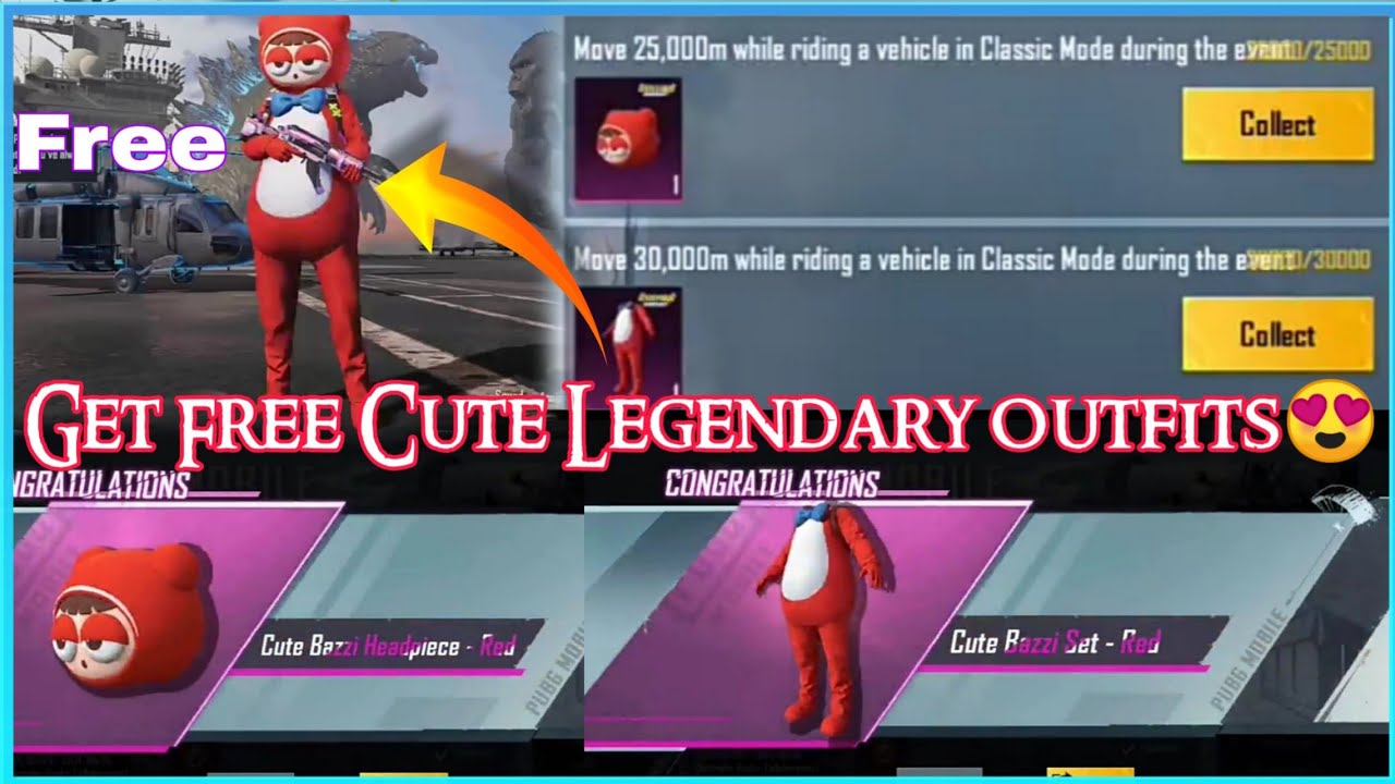 Get Free Cute Bazzi Set Legendary outfits in BGMI ? Get Free outfits ...