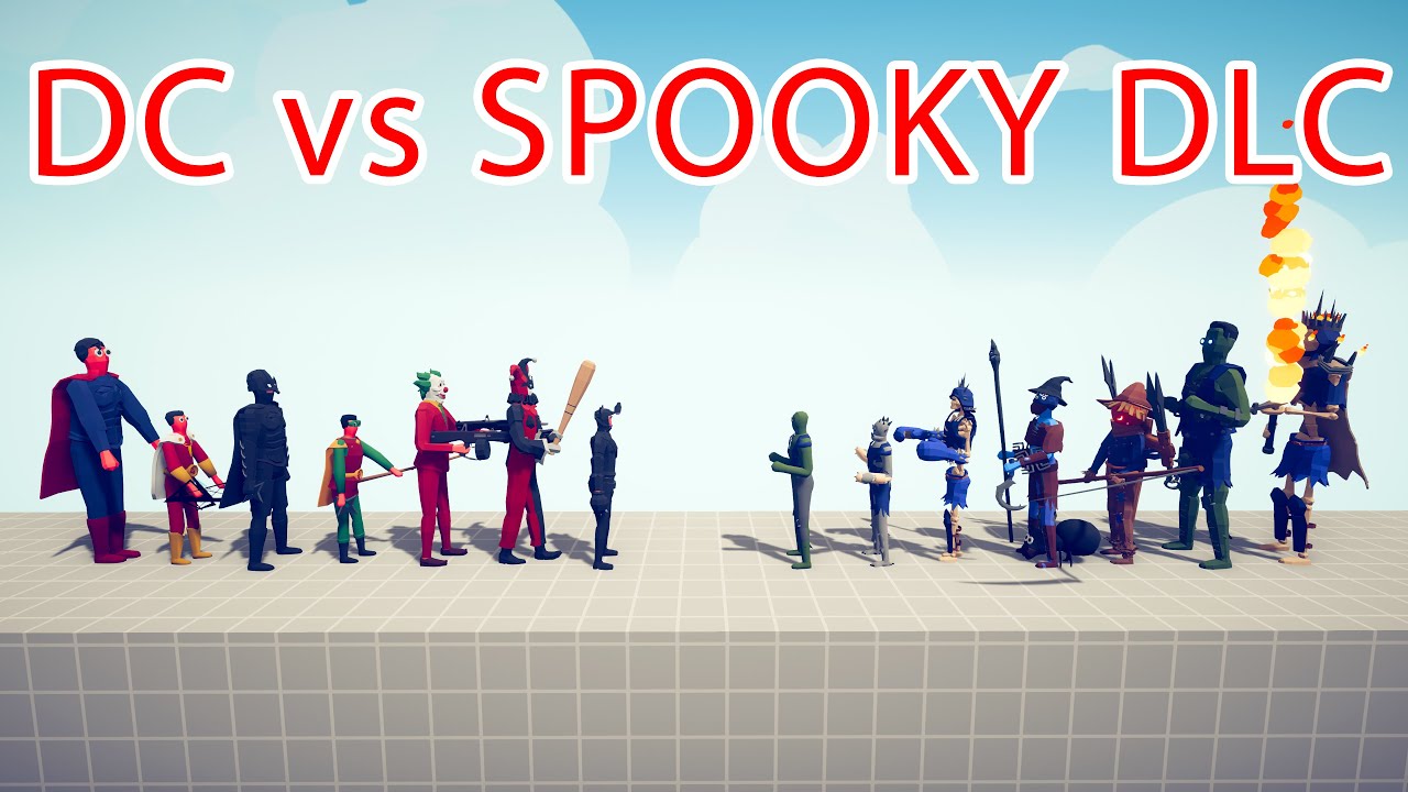 DC Team vs SPOOKY DLC Team - Totally Accurate Battle Simulator TABS ...