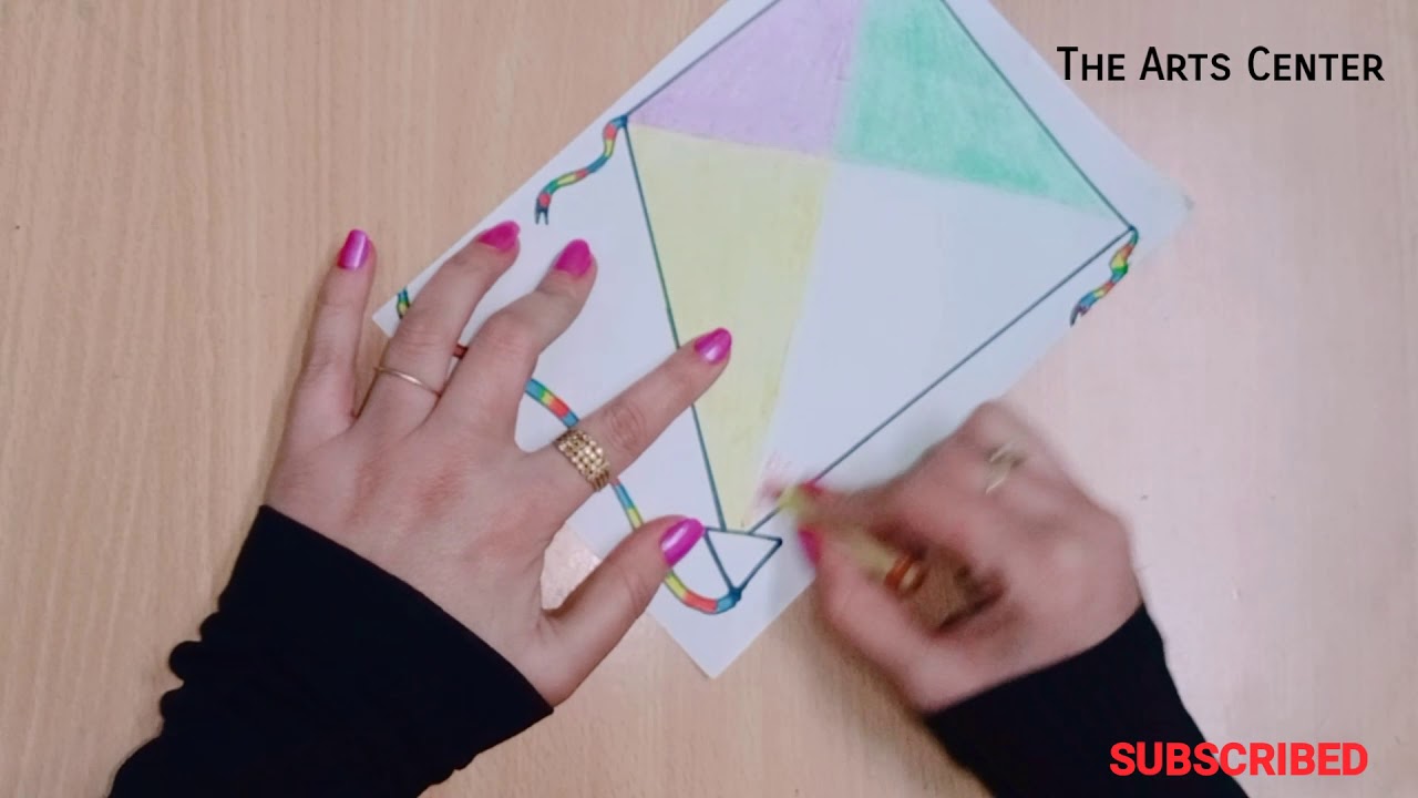 Kite Draw/Kite Border Design on paper/Designs for Front Page/Border for ...