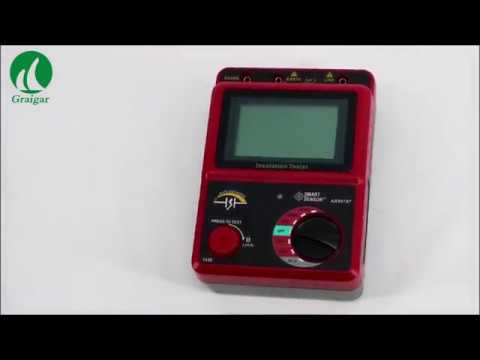 AR907A+ Smart Sensor Insulation Resistance Tester meter - YouTube