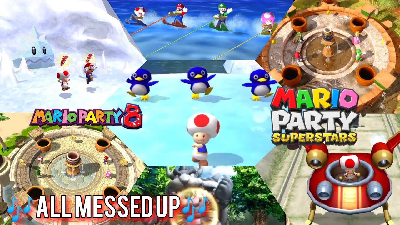 Mario Party 8 & Superstars "All Messed Up" Minigames - YouTube