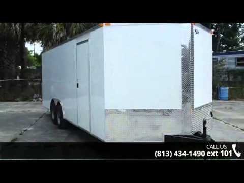 5K Axle 22 foot NEW CAR Hauler Enclosed Trailer for SALE!... - YouTube