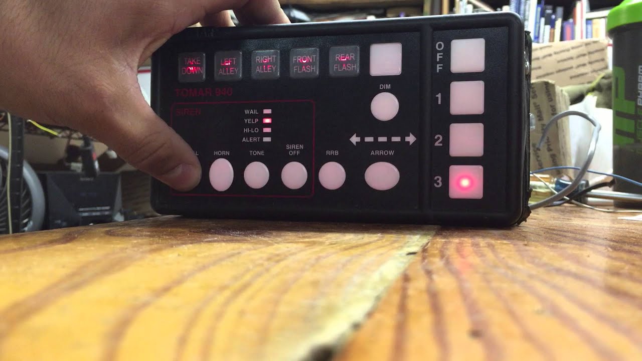 Tomar 940L Siren/Light Controller Demo - YouTube