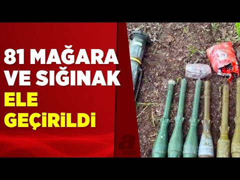 Pençe Kilit operasyonlarında PKK'ya ait 81 mağara ve sığınak ele geçirildi | A Haber