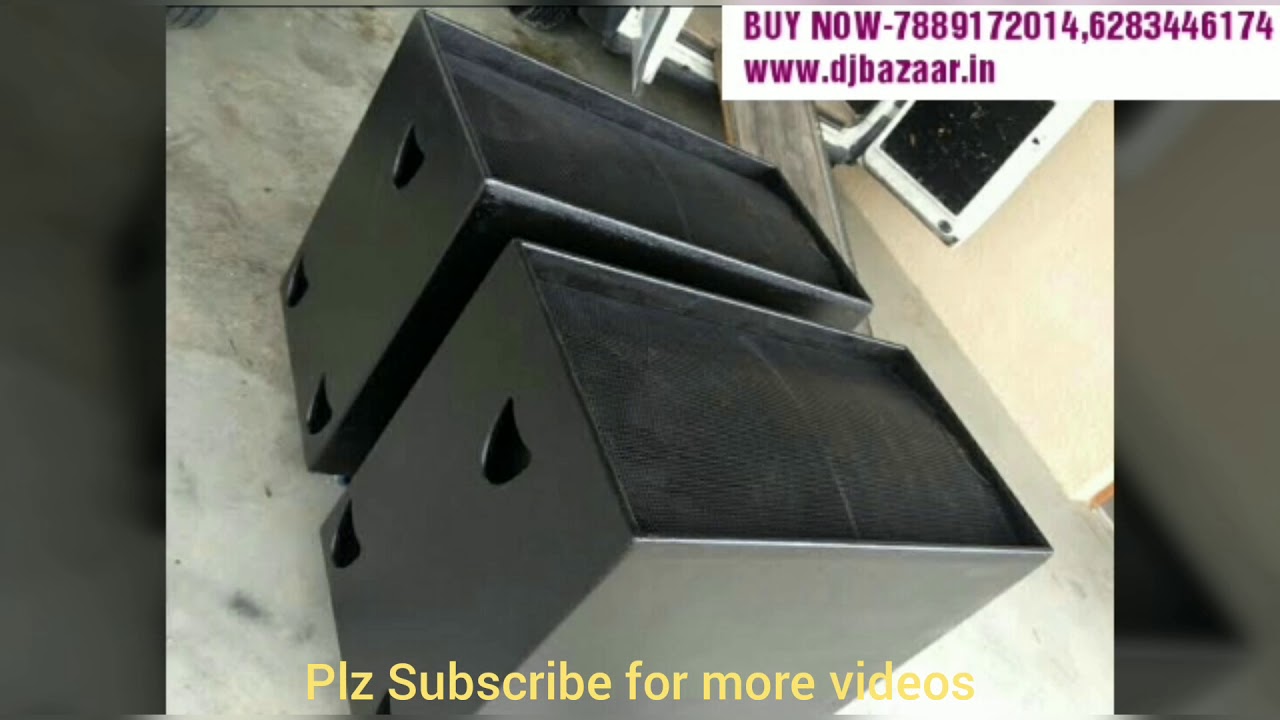 Dual bass box dj bass box dj bass cabinet - YouTube