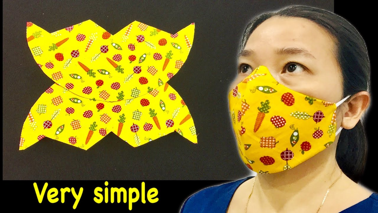 Large size mask, no touching nose and mouth, easy to breathe, make in 3 ...