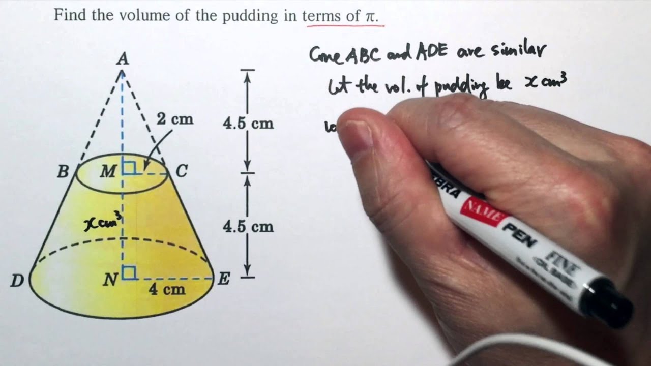 10.10c Example 7 - Conical Frustum - YouTube