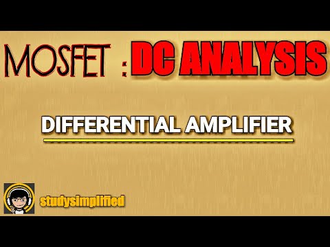 Differential amplifier using MOSFET - DC analysis - YouTube