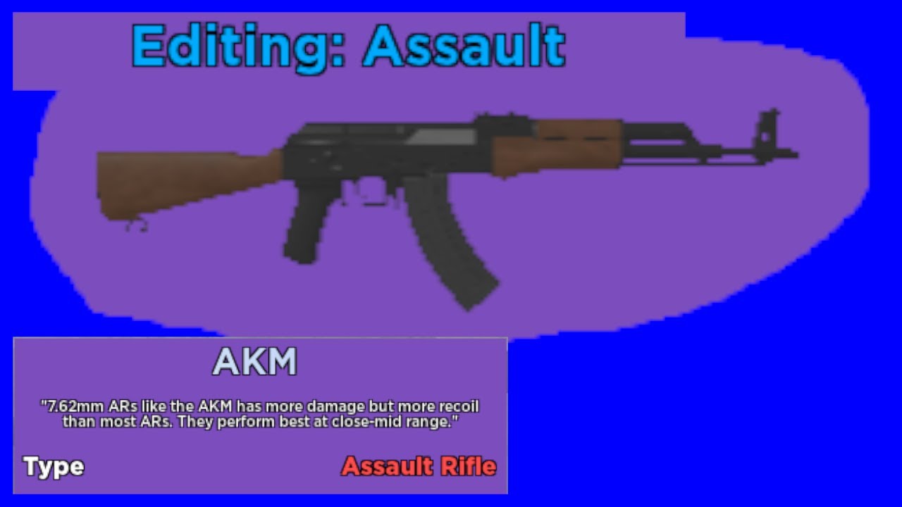 Bullet Frenzy "Assault" Weapon: AKM (Roblox Experience) - YouTube