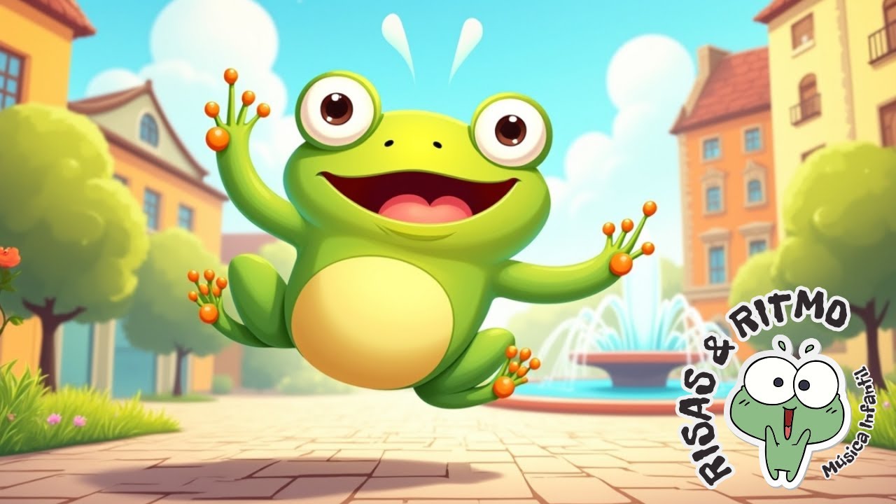 🎶 Canción de la Rana Saltarina 🐸 | Música infantil con sonidos de la ...