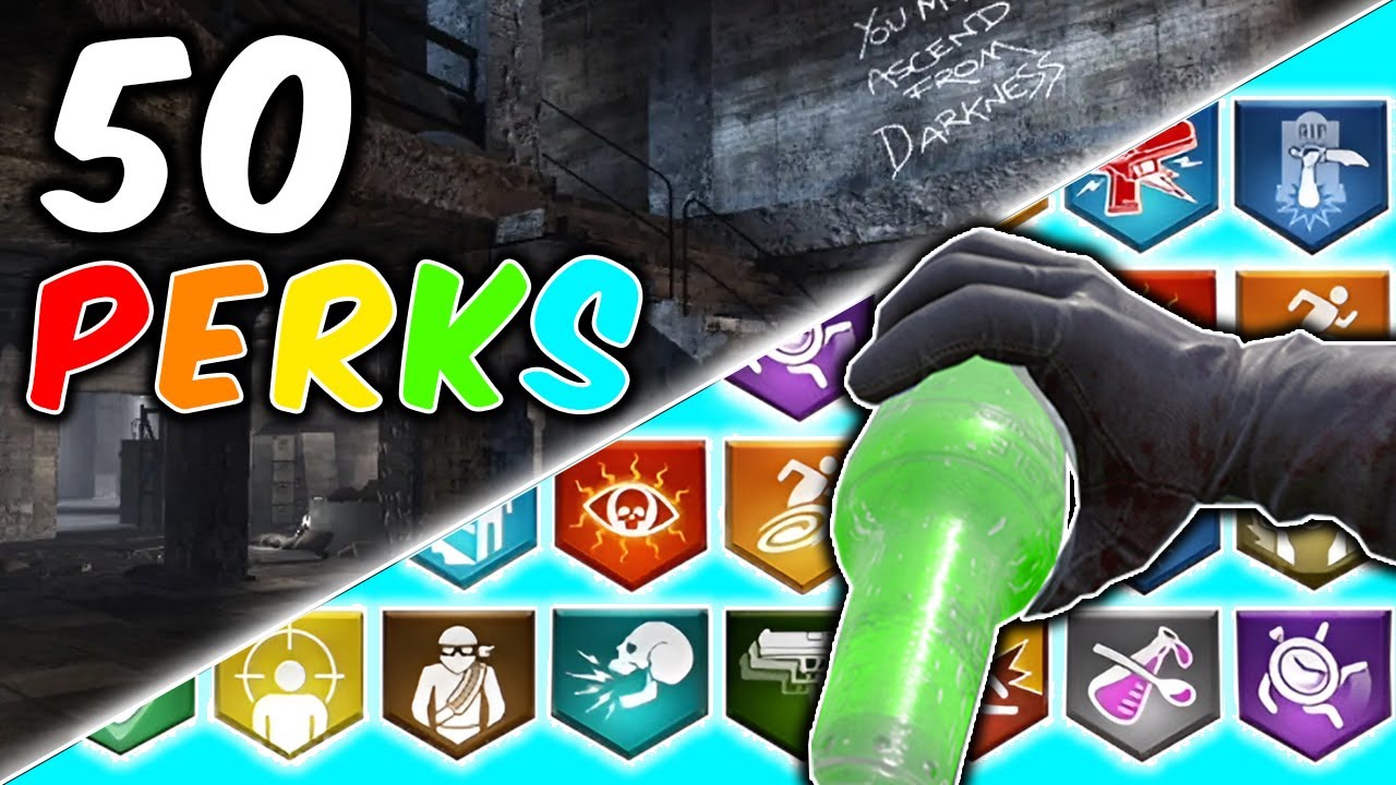 Playing The First Zombies Map But With Over 50 PERKS!? - YouTube