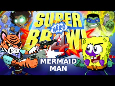 Nickelodeon Super Brawl 4: SpongeBob as Mermaid Man (Nick Games) - YouTube