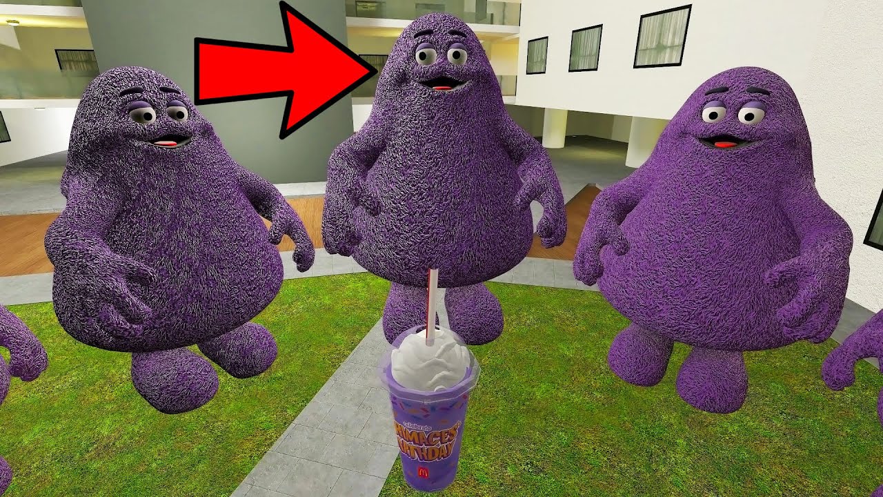 GRIMACE FAMILY vs ALL in LIMINAL HOTEL (Garry's Mod) - YouTube